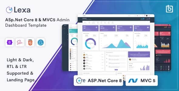 Lexa - ASP.Net Core 8 & MVC5 Admin Dashboard Template - andigi.com Lexa - ASP.Net Core 8 & MVC5 Admin Dashboard Template - andigi.com